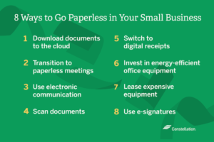 8 Ways to Go Paperless in Your Small Business | Constellation
