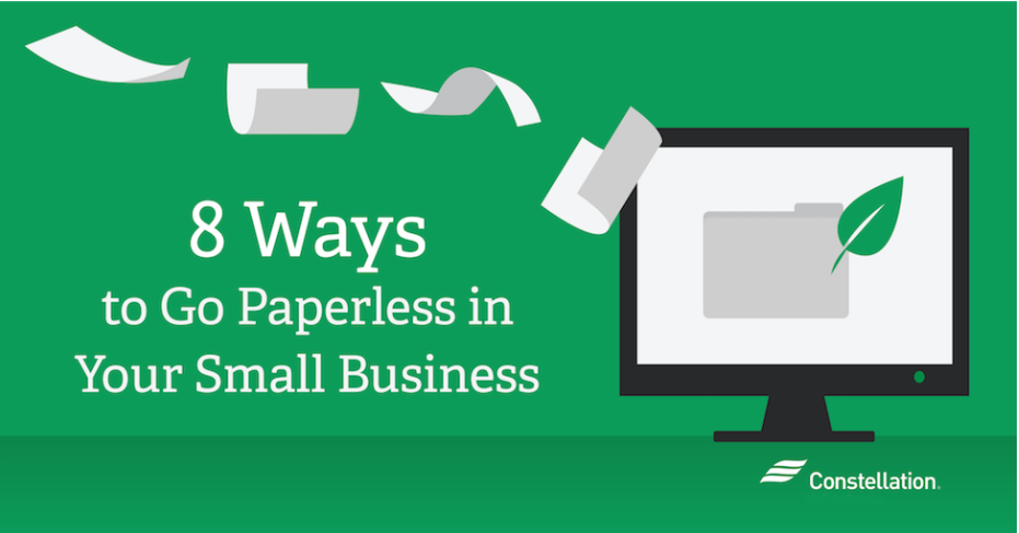 8 Ways to Go Paperless in Your Small Business | Constellation