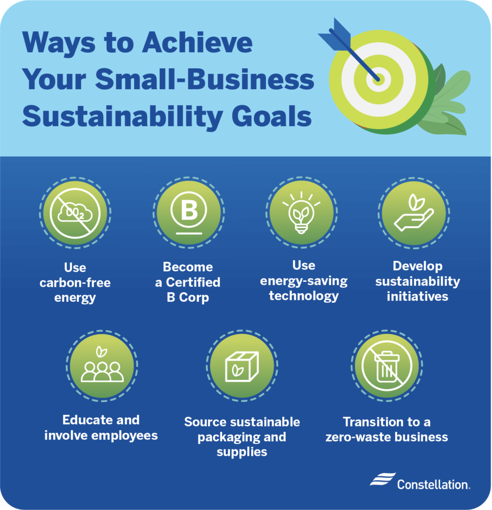 Achieving Your Small Business Sustainability Goals Constellation