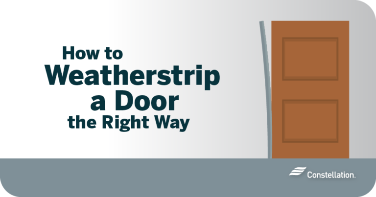 How to Weatherstrip a Door the Right Way | Constellation