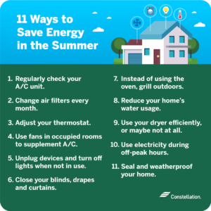 11 Energy-Saving Tips For Summer | Constellation
